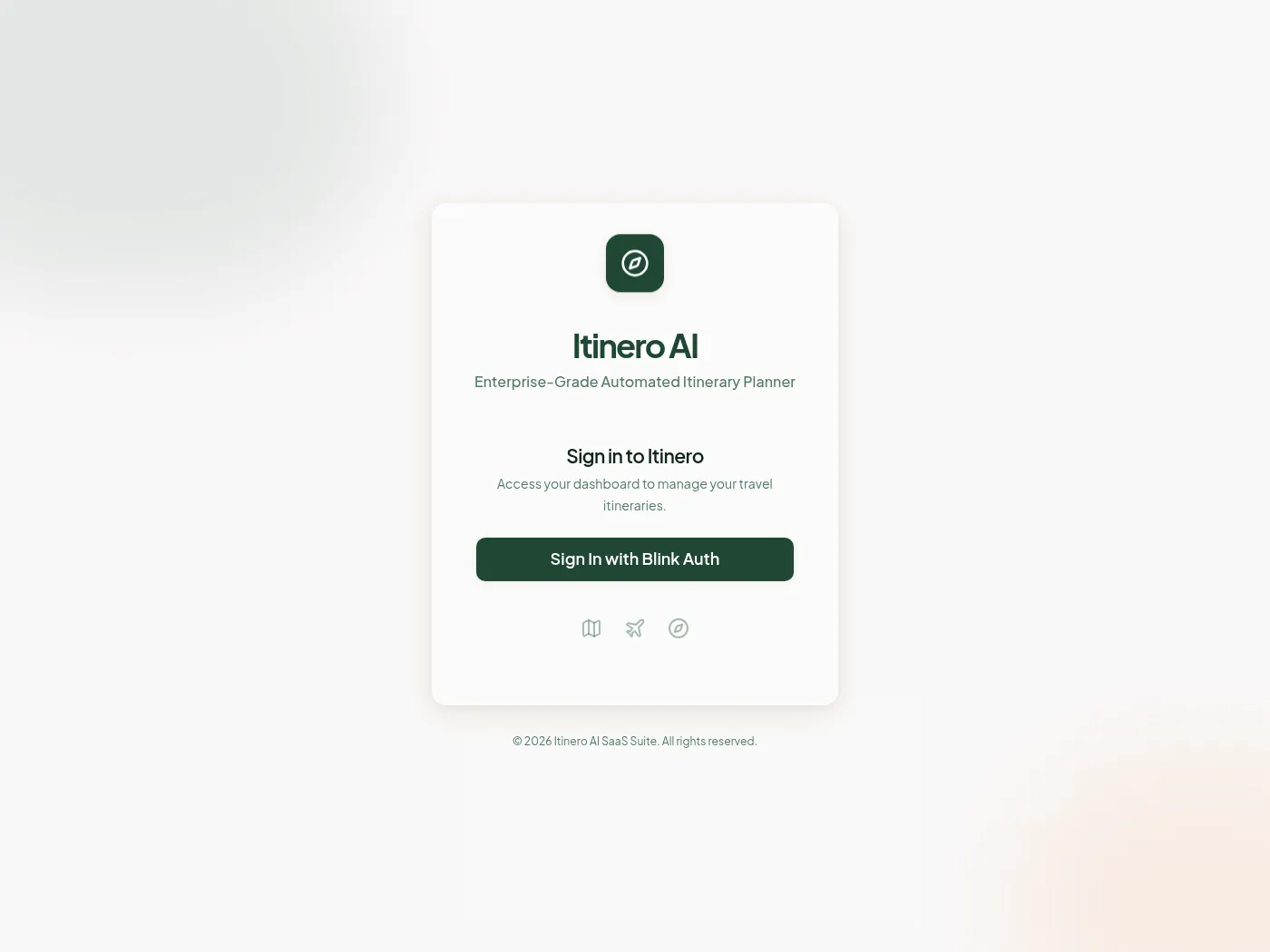 Itinero AI SaaS Suite