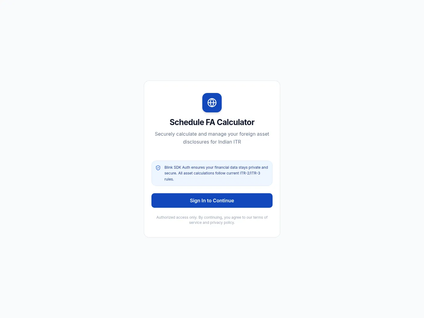 Foregin Asset ITR Calculator