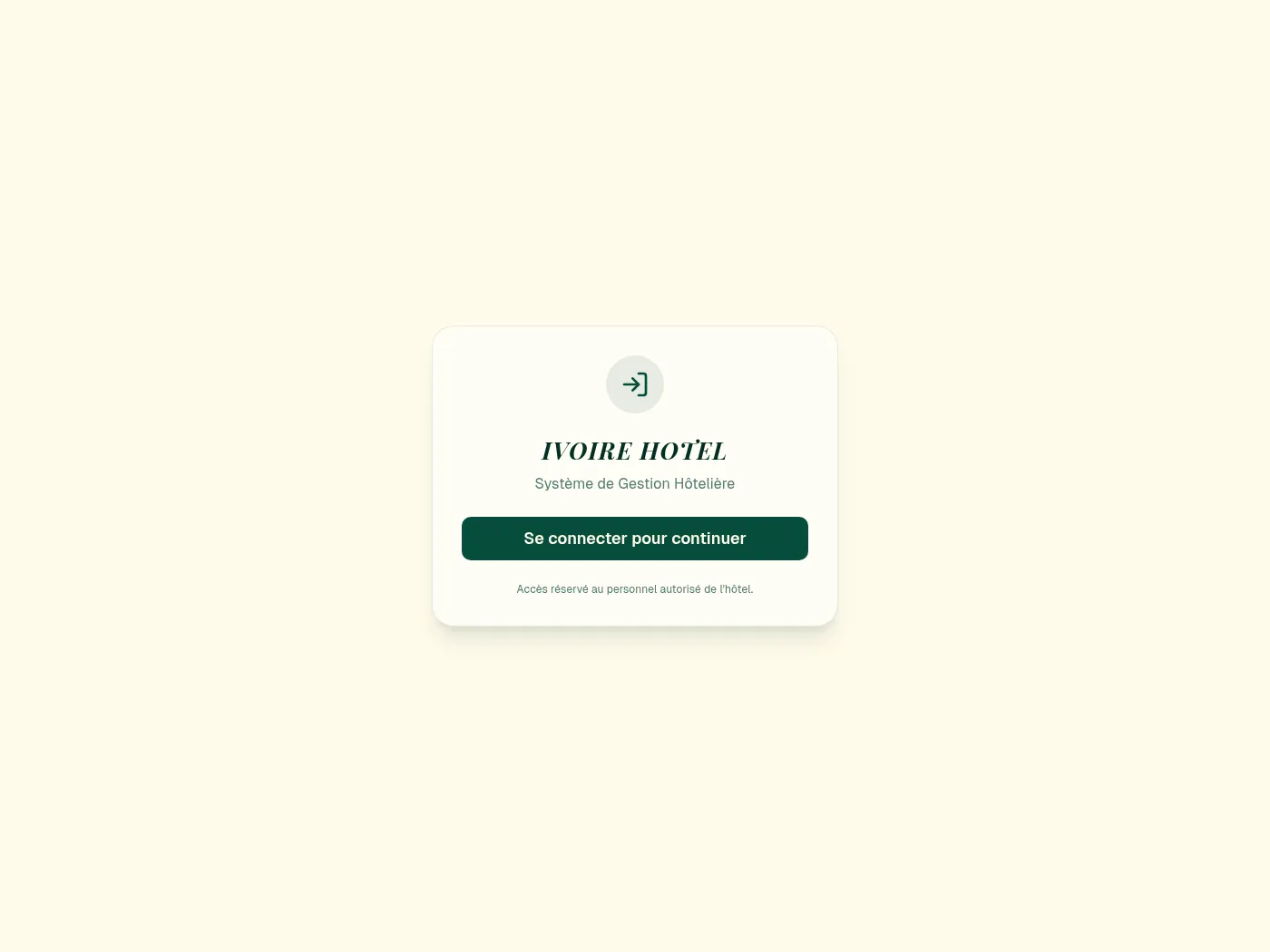 Ivoire Hotel Manager