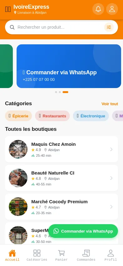 IvoireExpress Marketplace