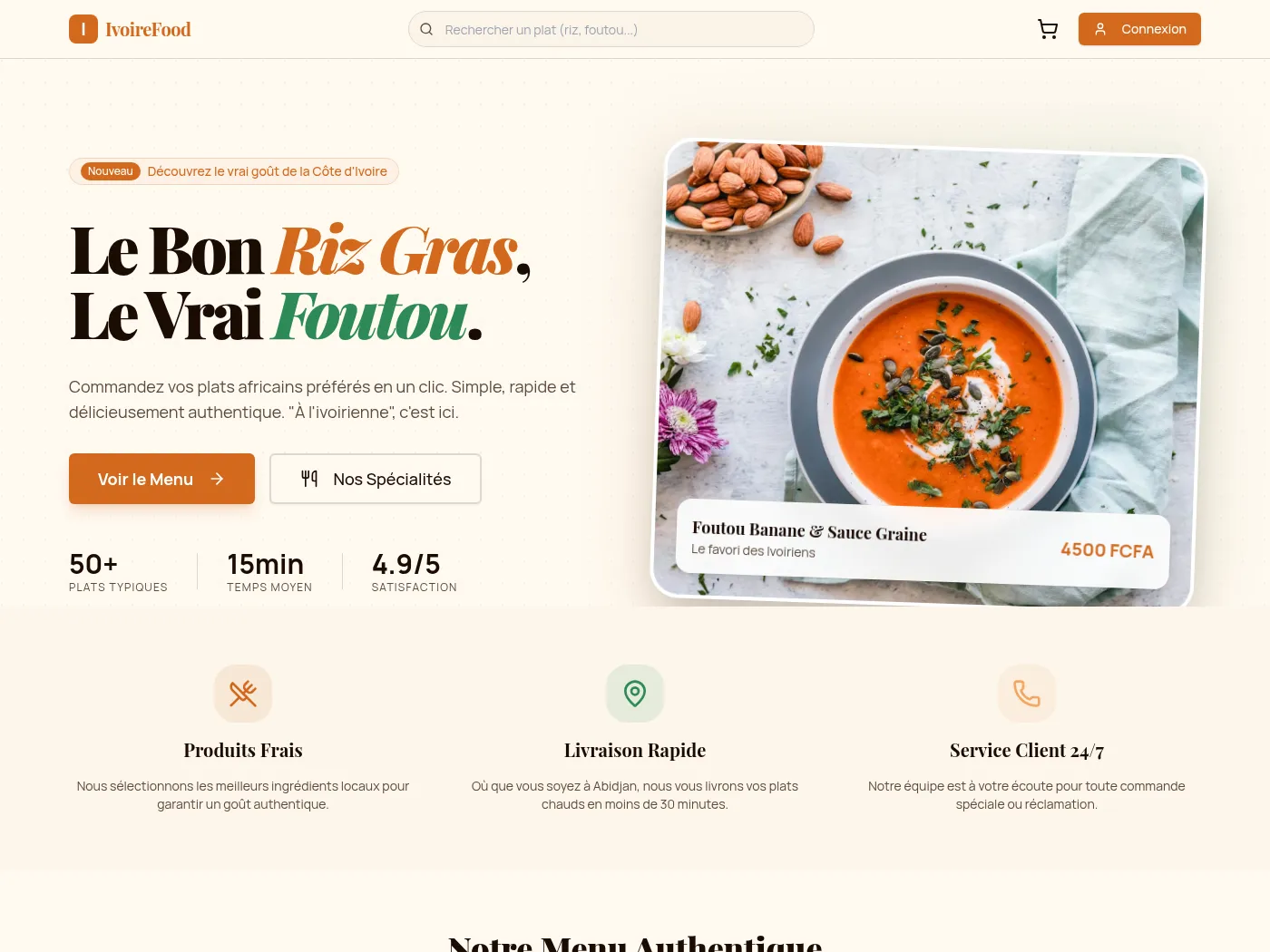 IvoireFood Marketplace