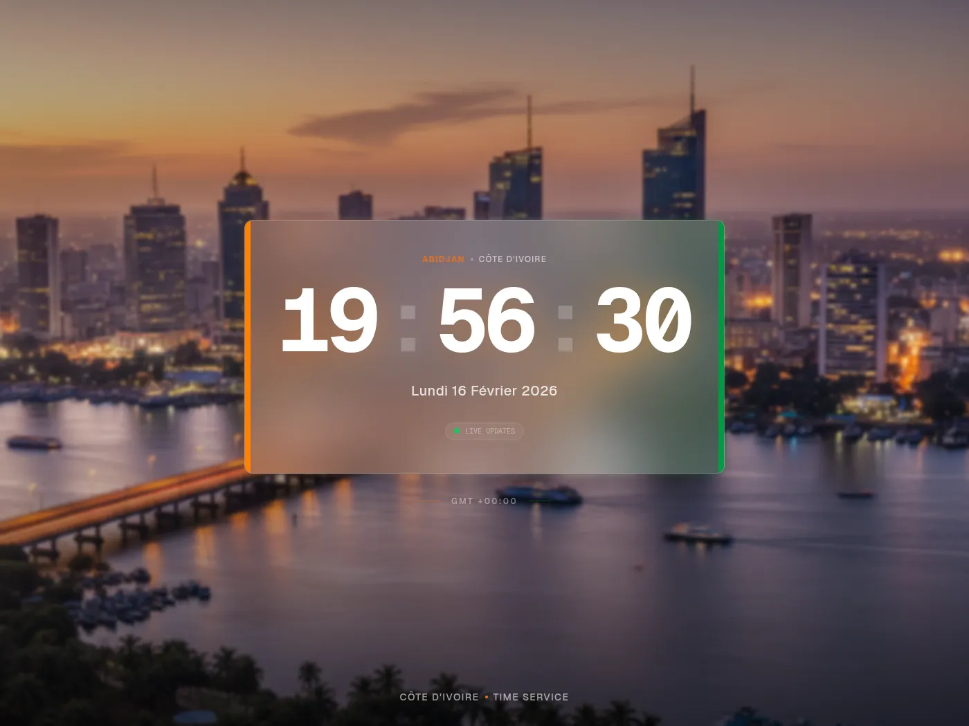 Ivory Coast Clock