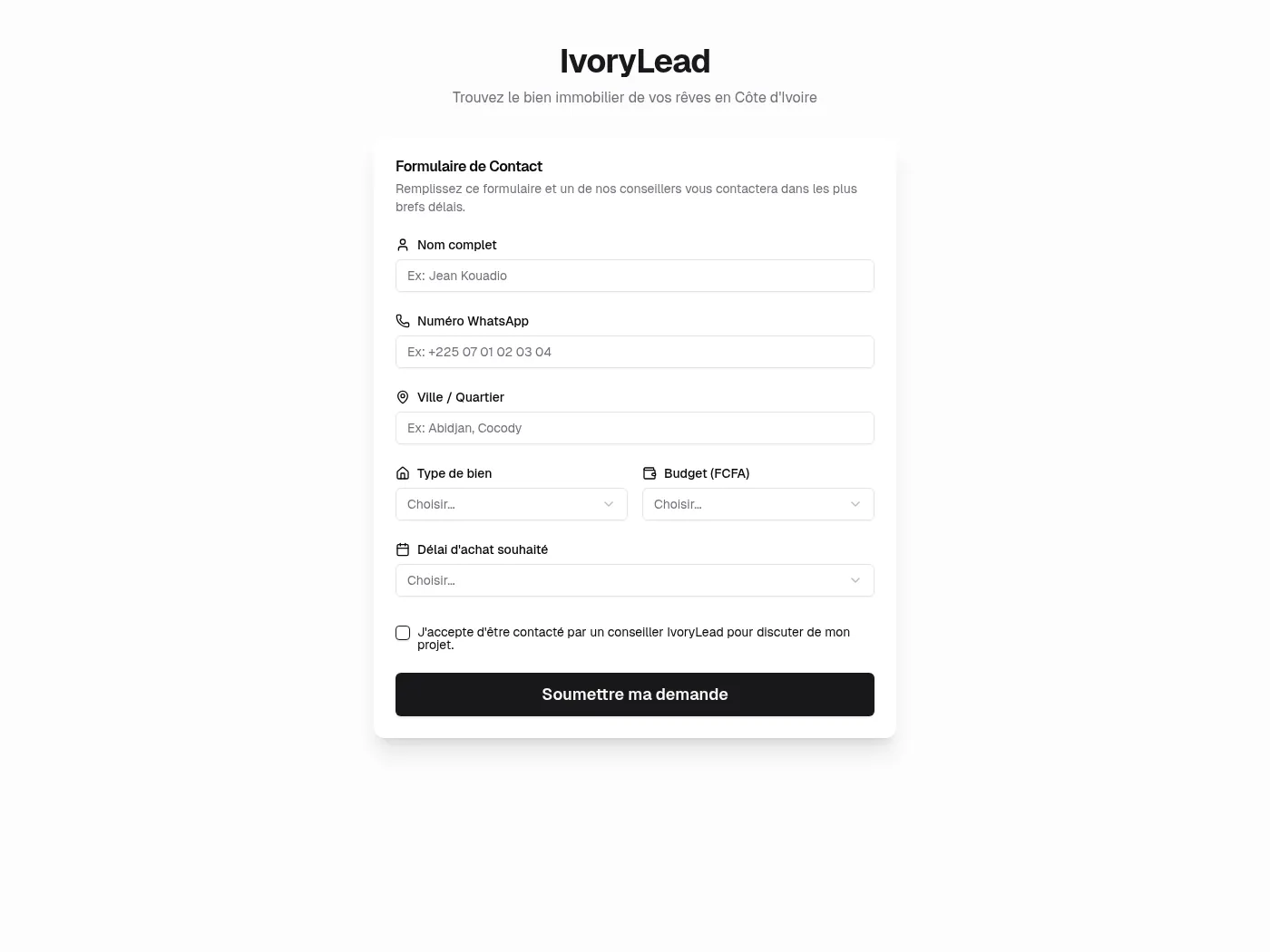 IvoryLead Manager