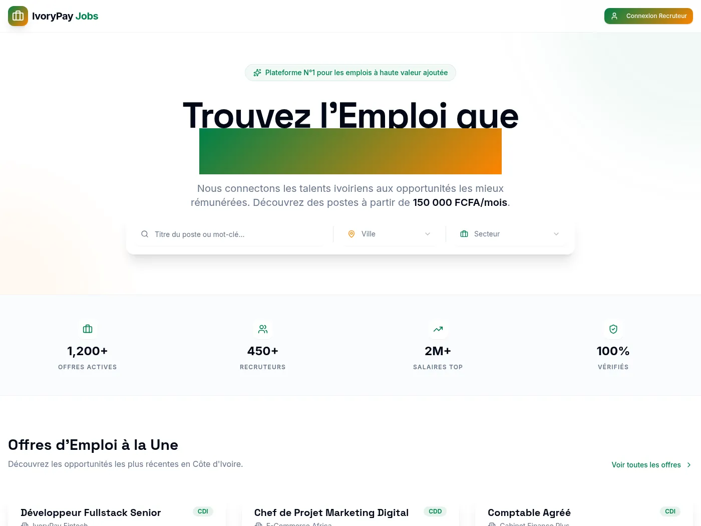 IvoryPay Job Finder