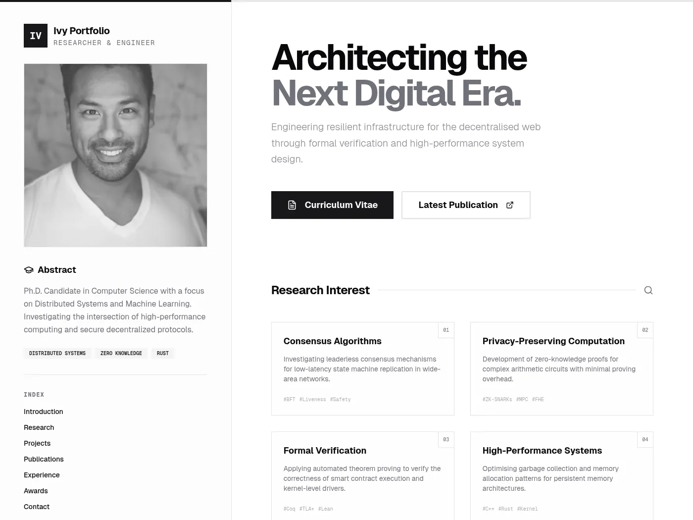 Ivy Portfolio Site