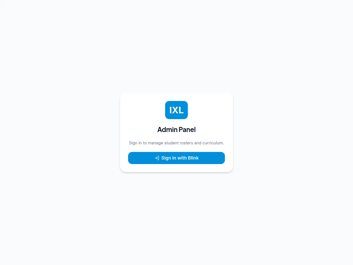 IXL Admin Panel