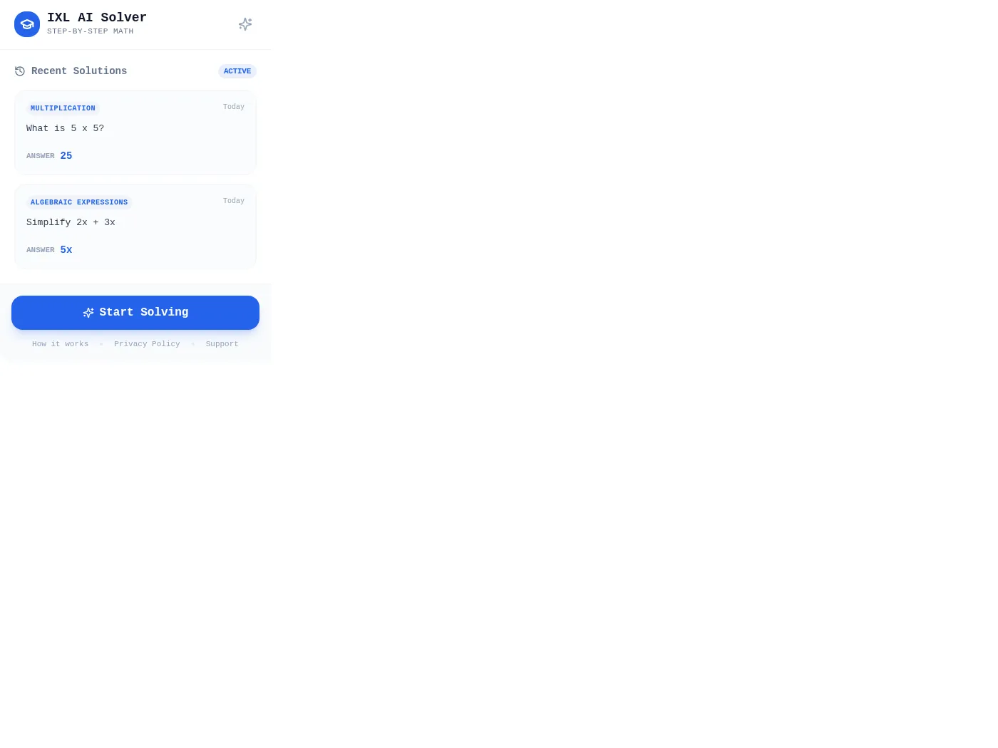 IXL AI Math Solver