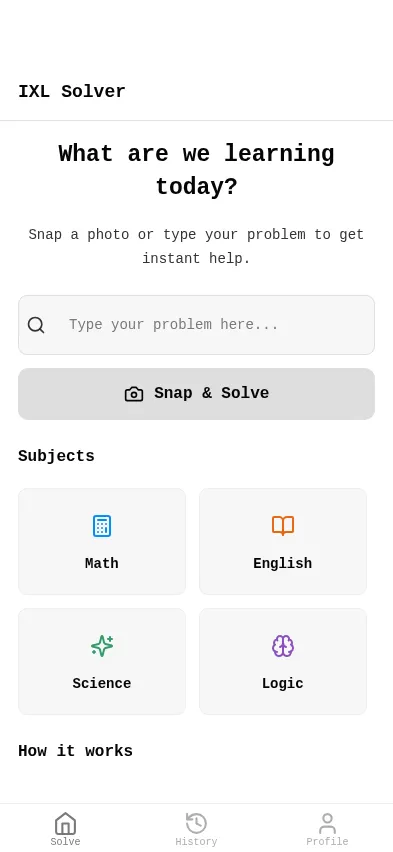 IXL AI Solver