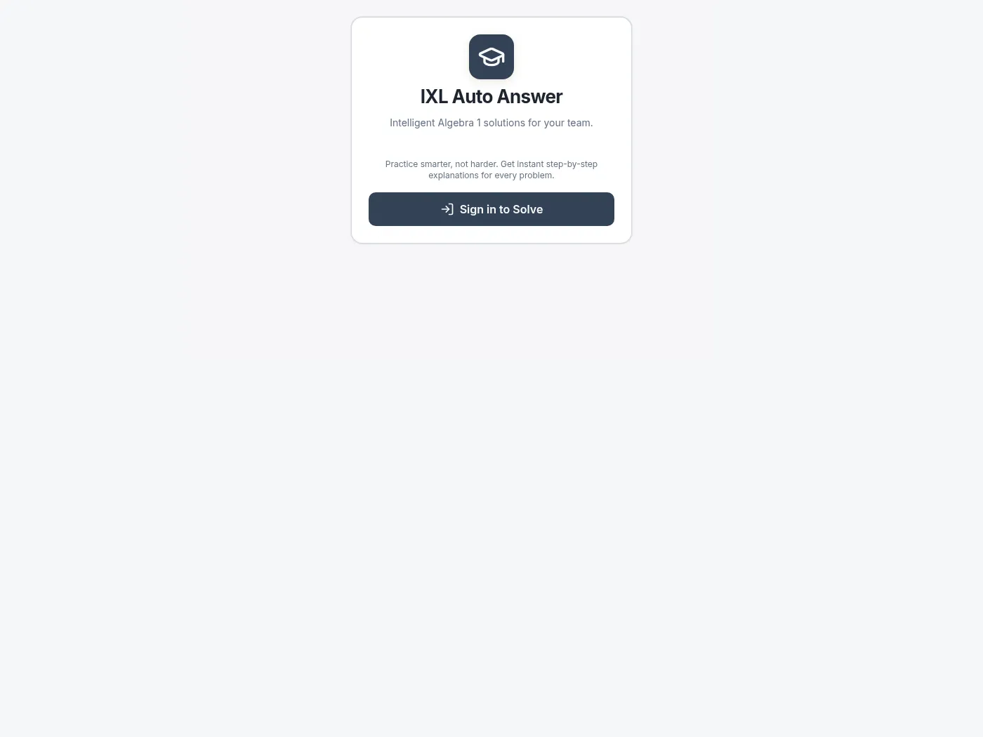IXL Auto Answer Tool