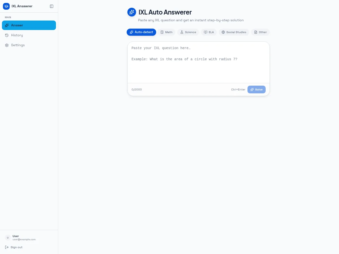 IXL Auto Answerer