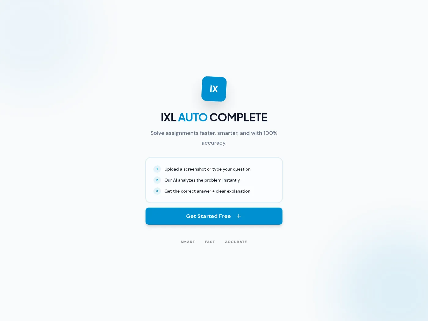 IXL Auto Complete