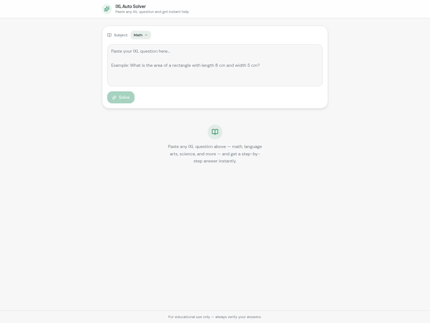 IXL Auto Solver