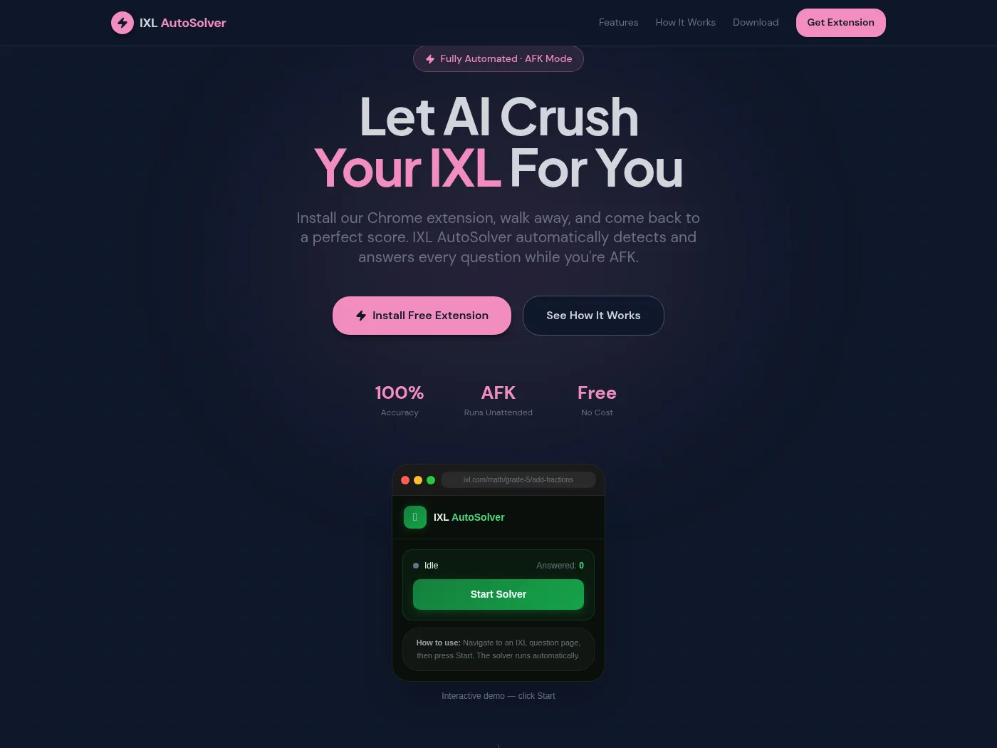 IXL AutoSolver Web