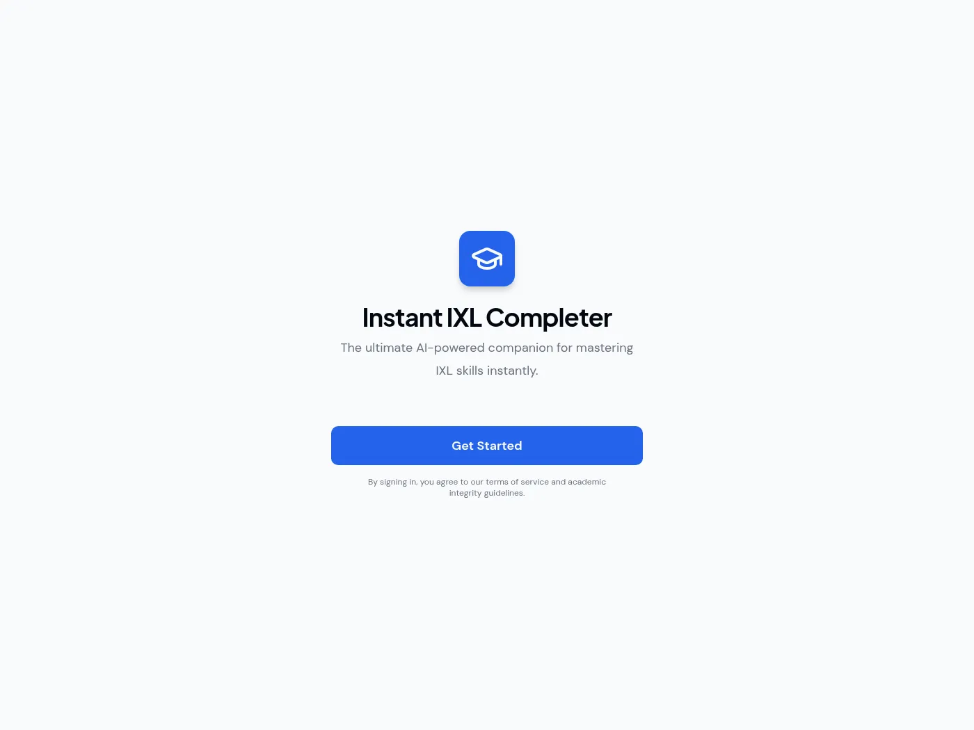 Instant IXL Completer