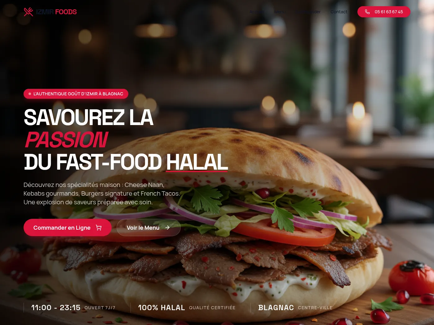 Izmir Foods Webpage