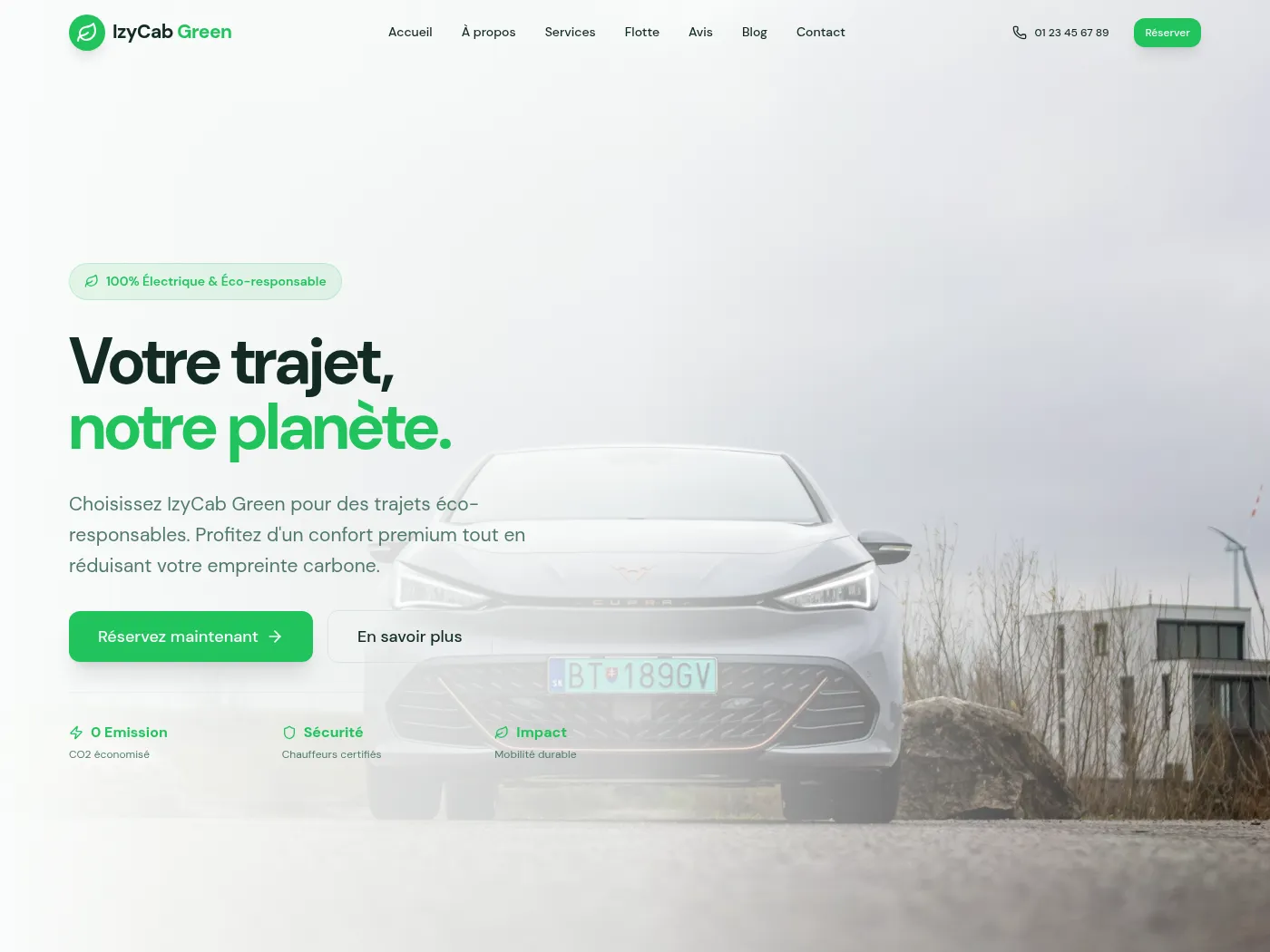 IzyCab Green Web