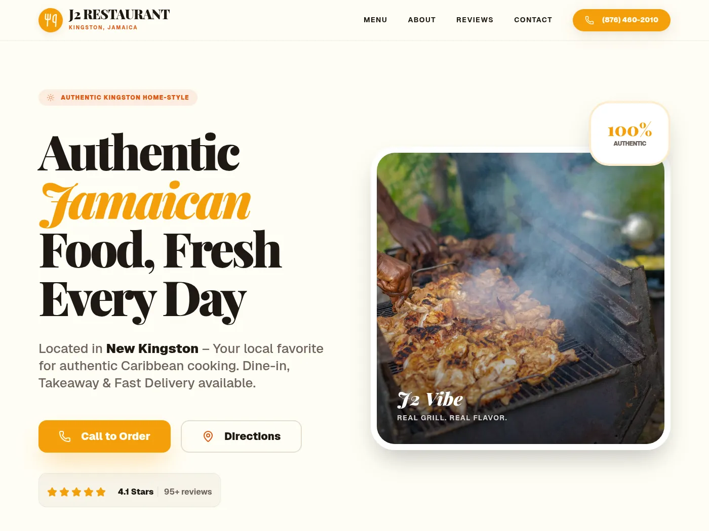 J2 Restaurant Modern Site
