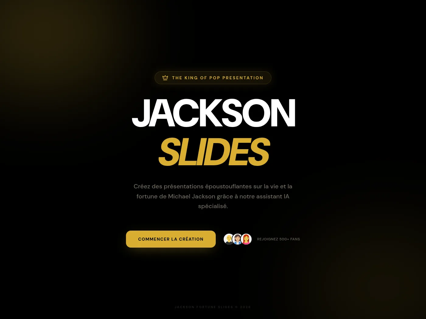King of Pop Slides