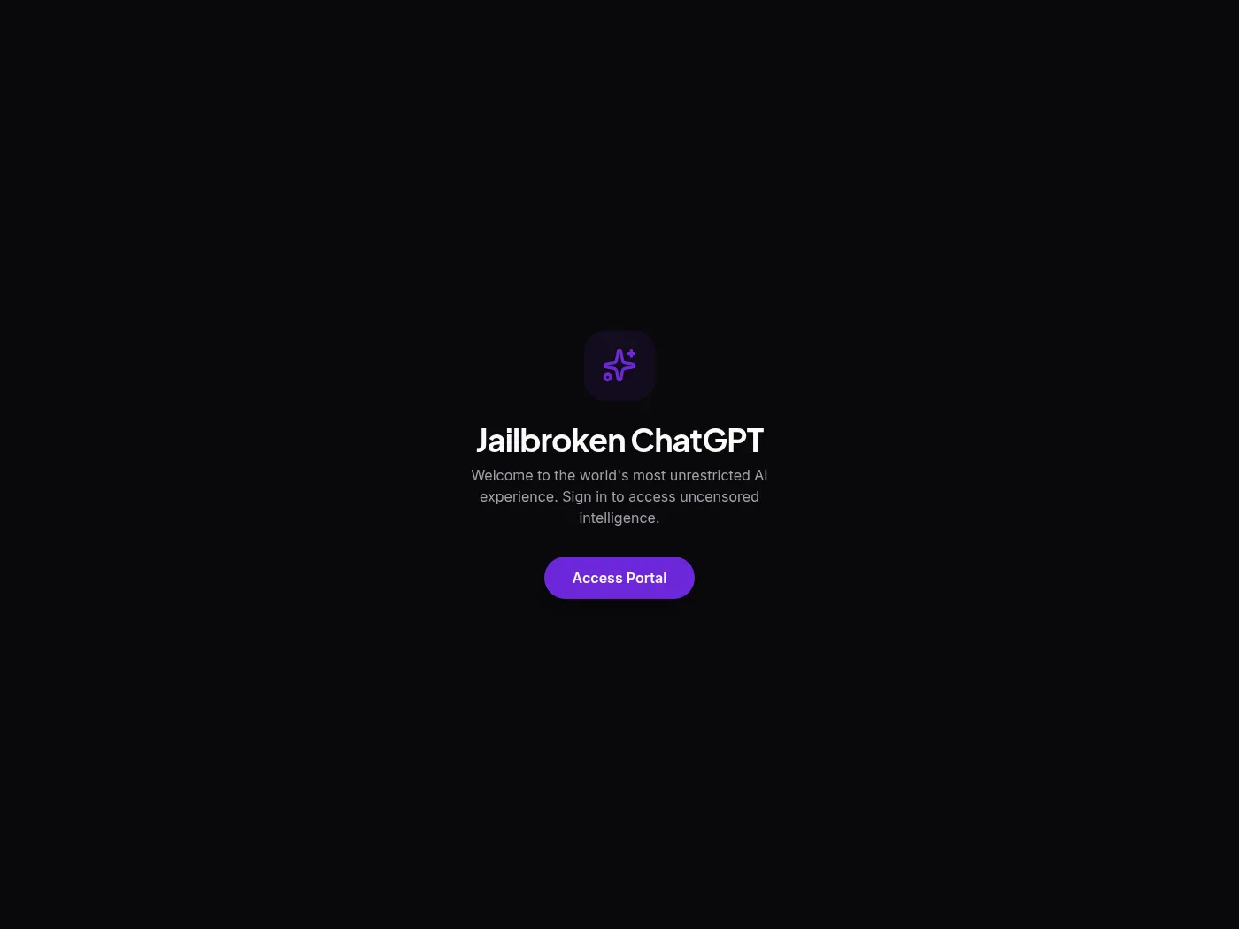 Jailbroken ChatGPT Web