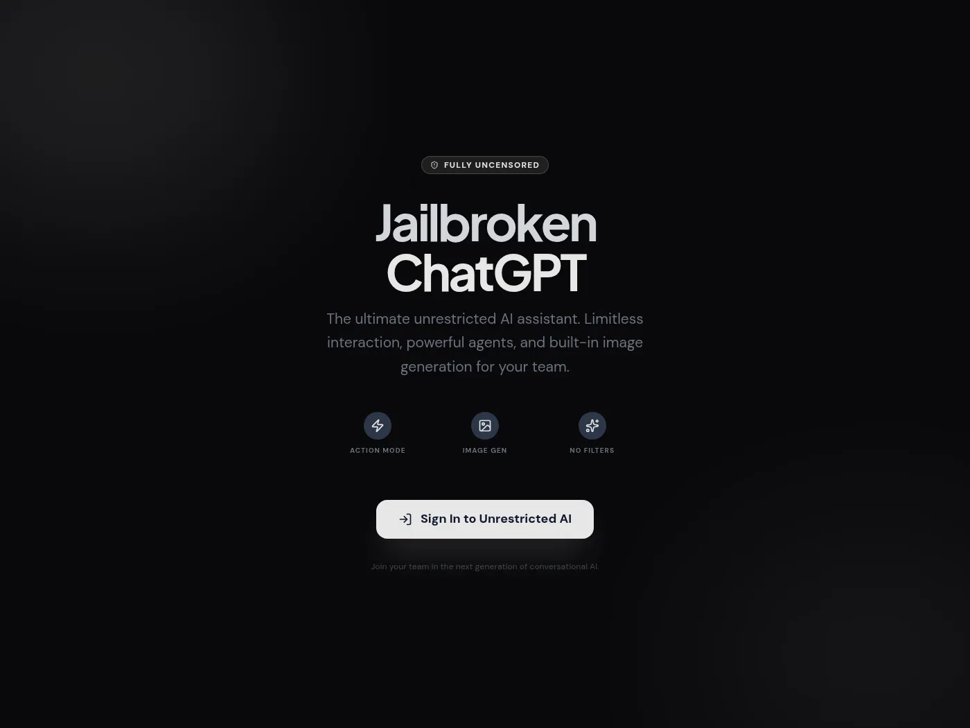 Jailbroken ChatGPT Web