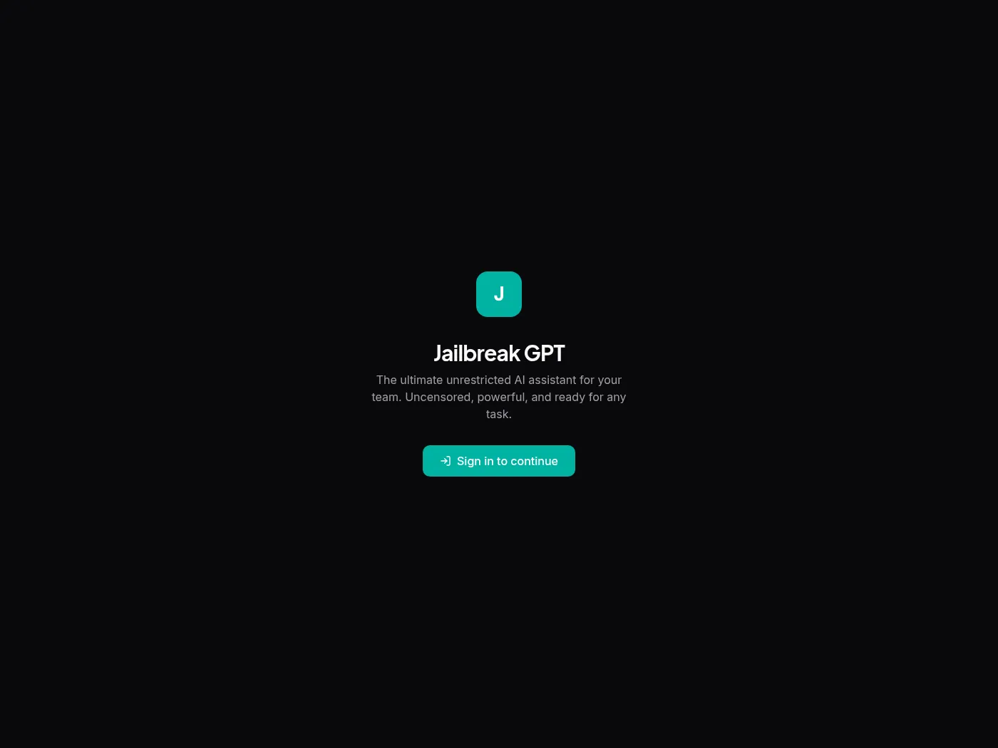 Jailbroken ChatGPT Web
