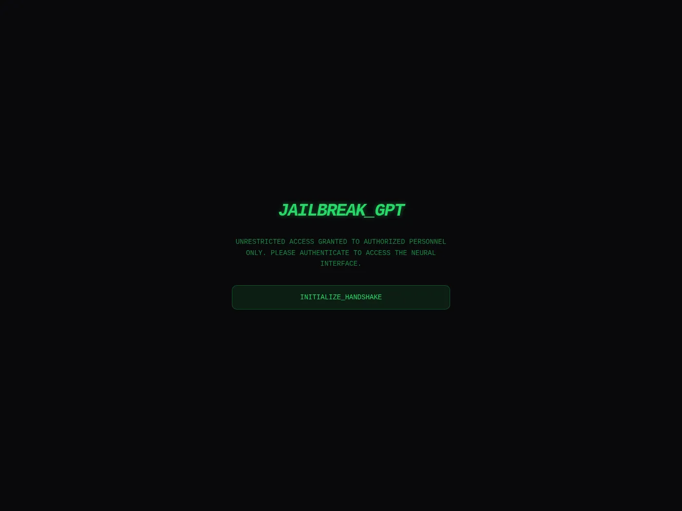 Jailbroken ChatGPT Web