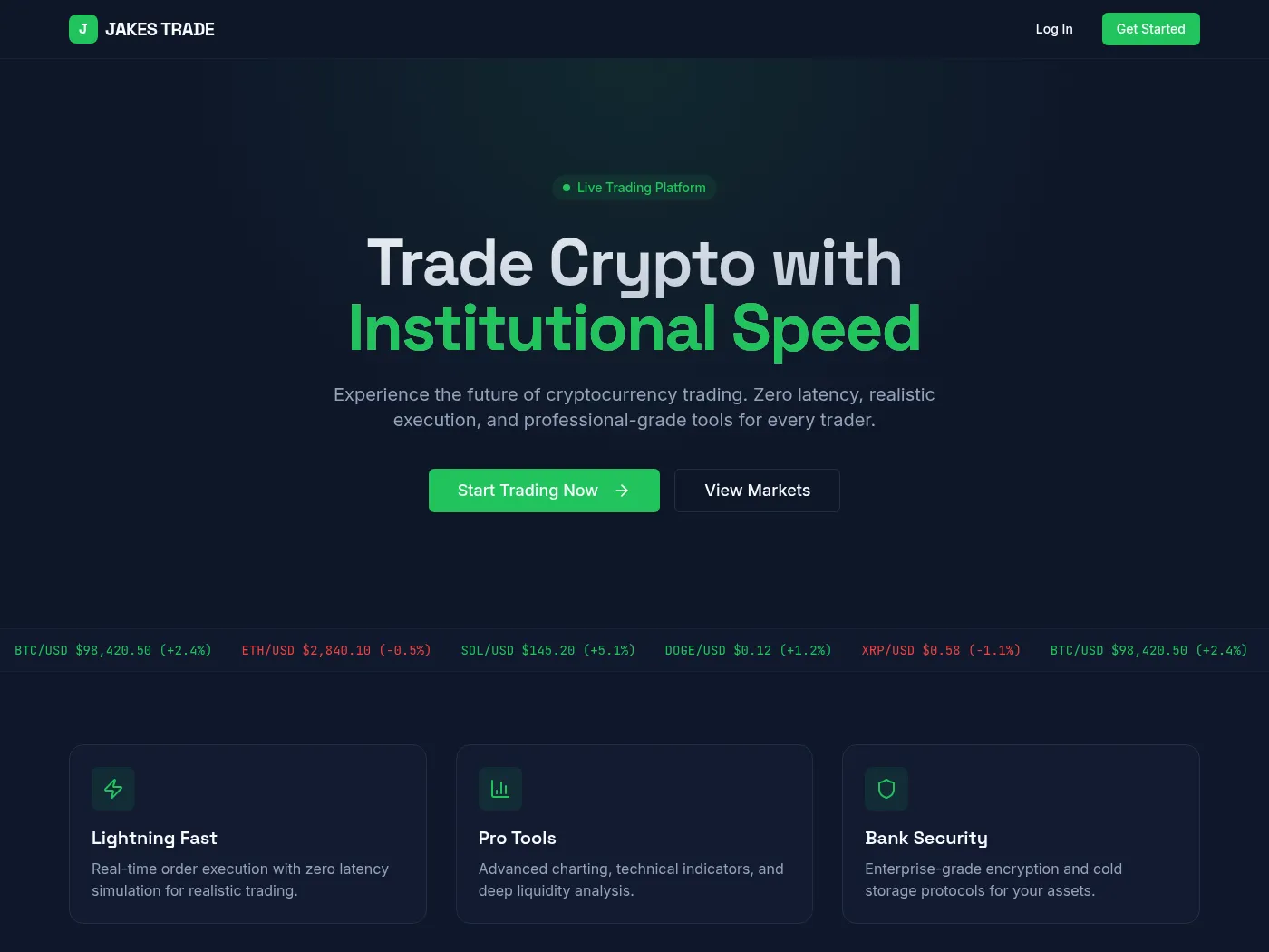 JAKES TRADE Crypto Exchange