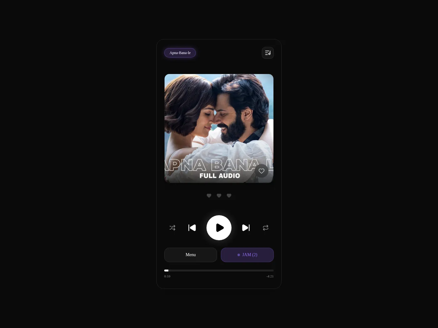 JAM Web Player