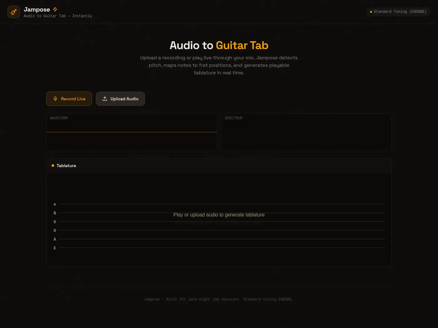 Jampose Tab Generator