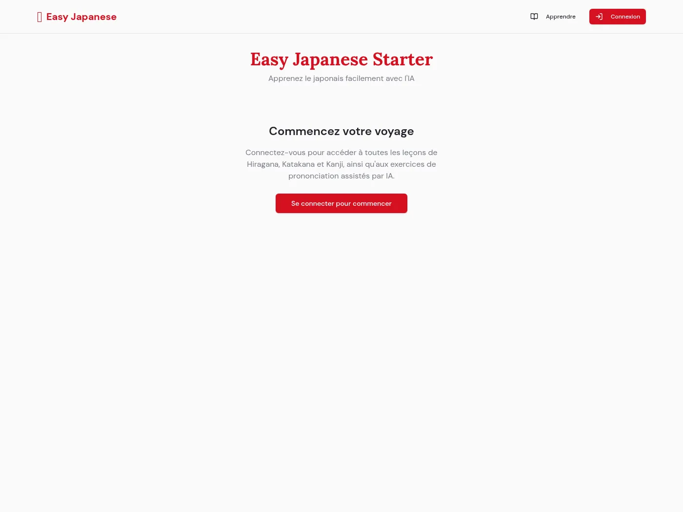 Easy Japanese Starter