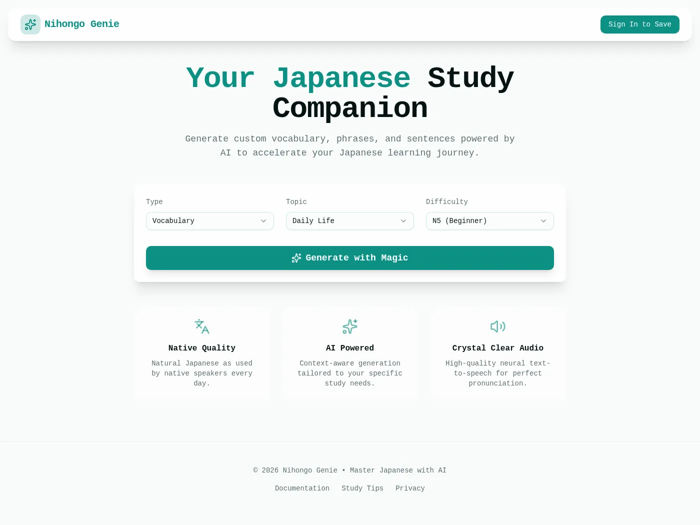 Nihongo Genie