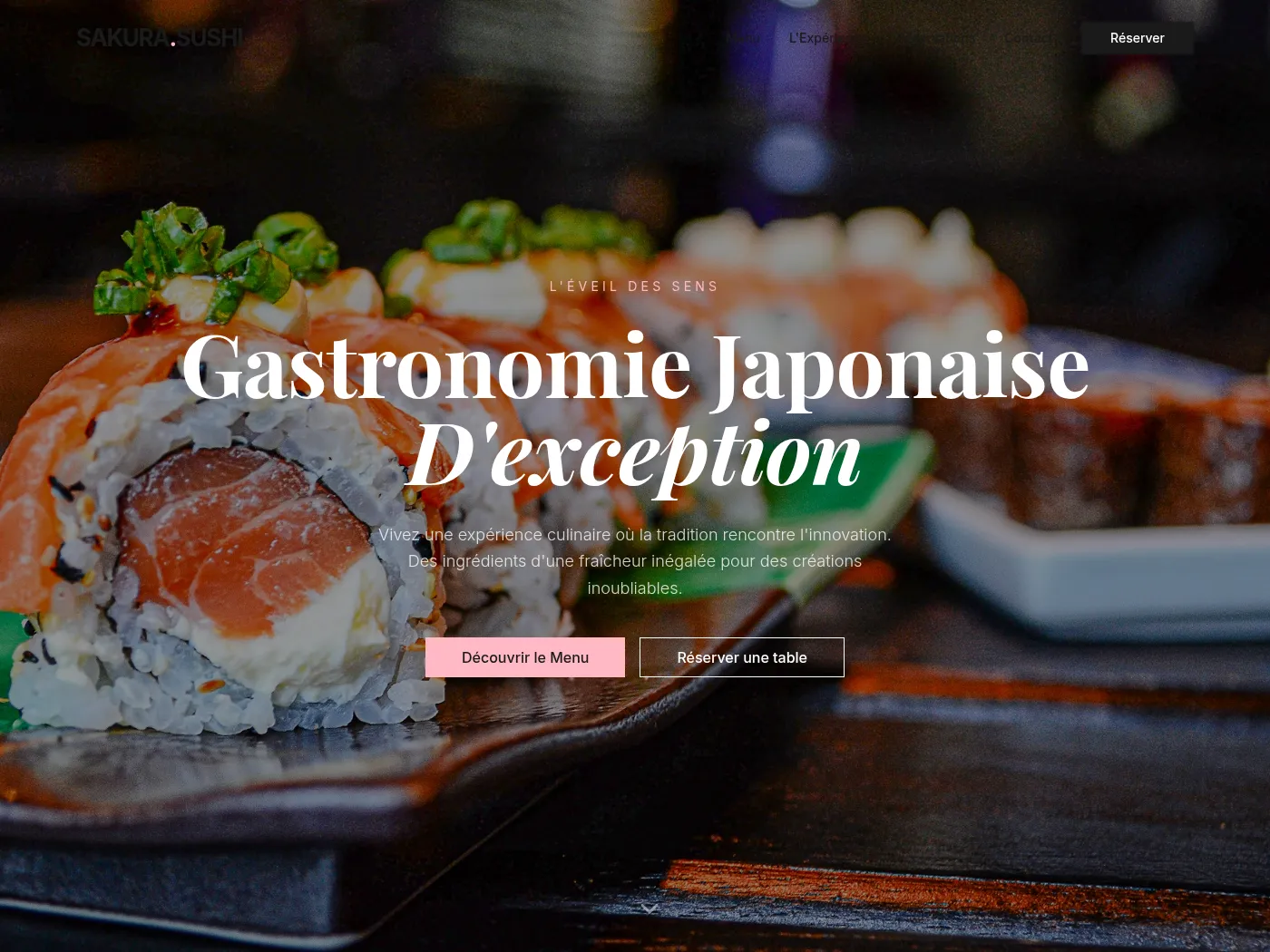 Sakura Sushi Website