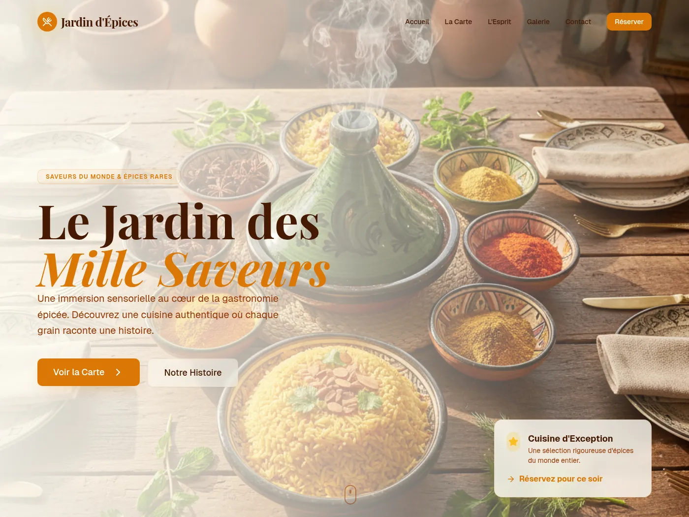 Jardin d'Epices Showcase