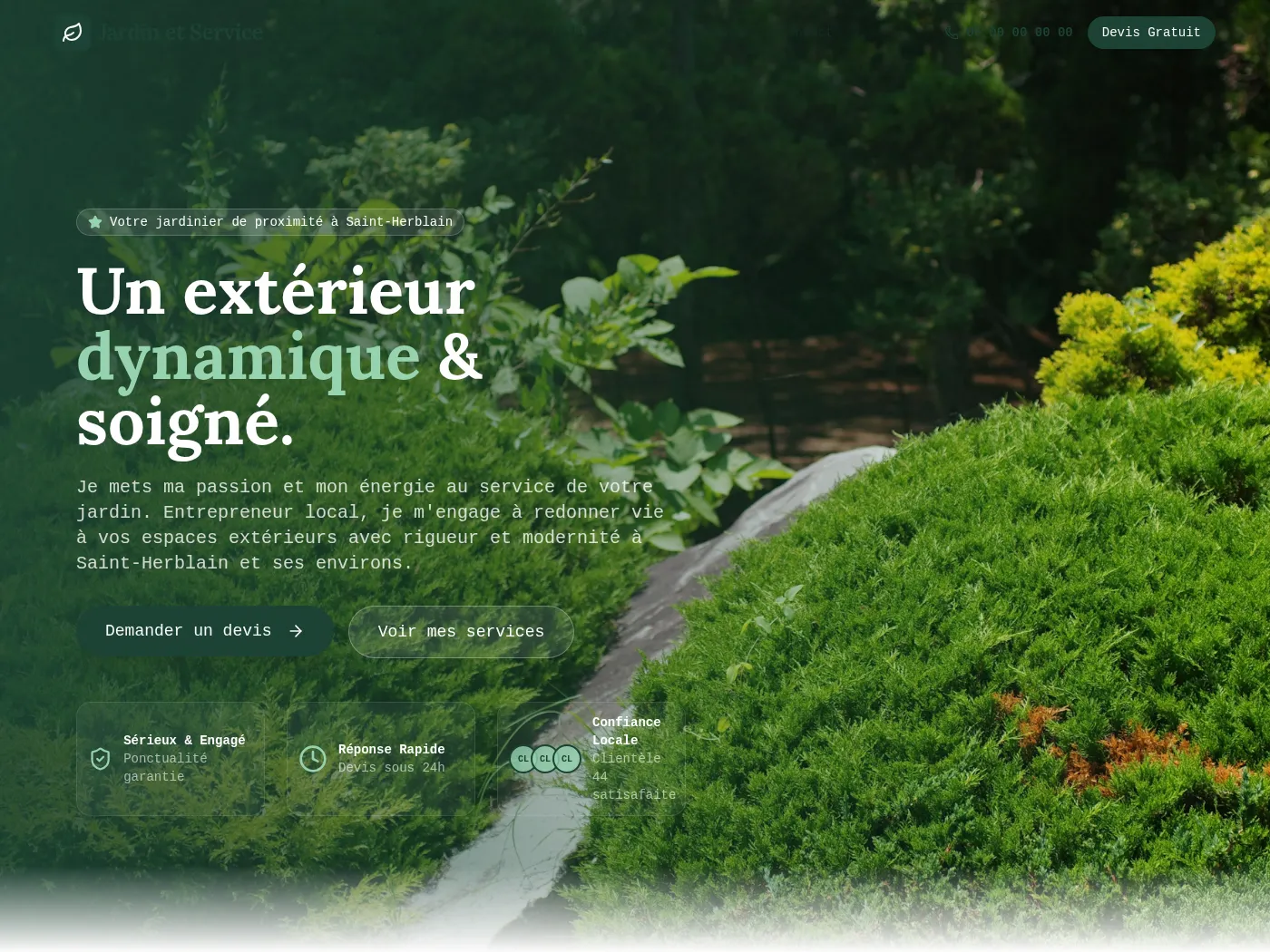 Jardin et Service site