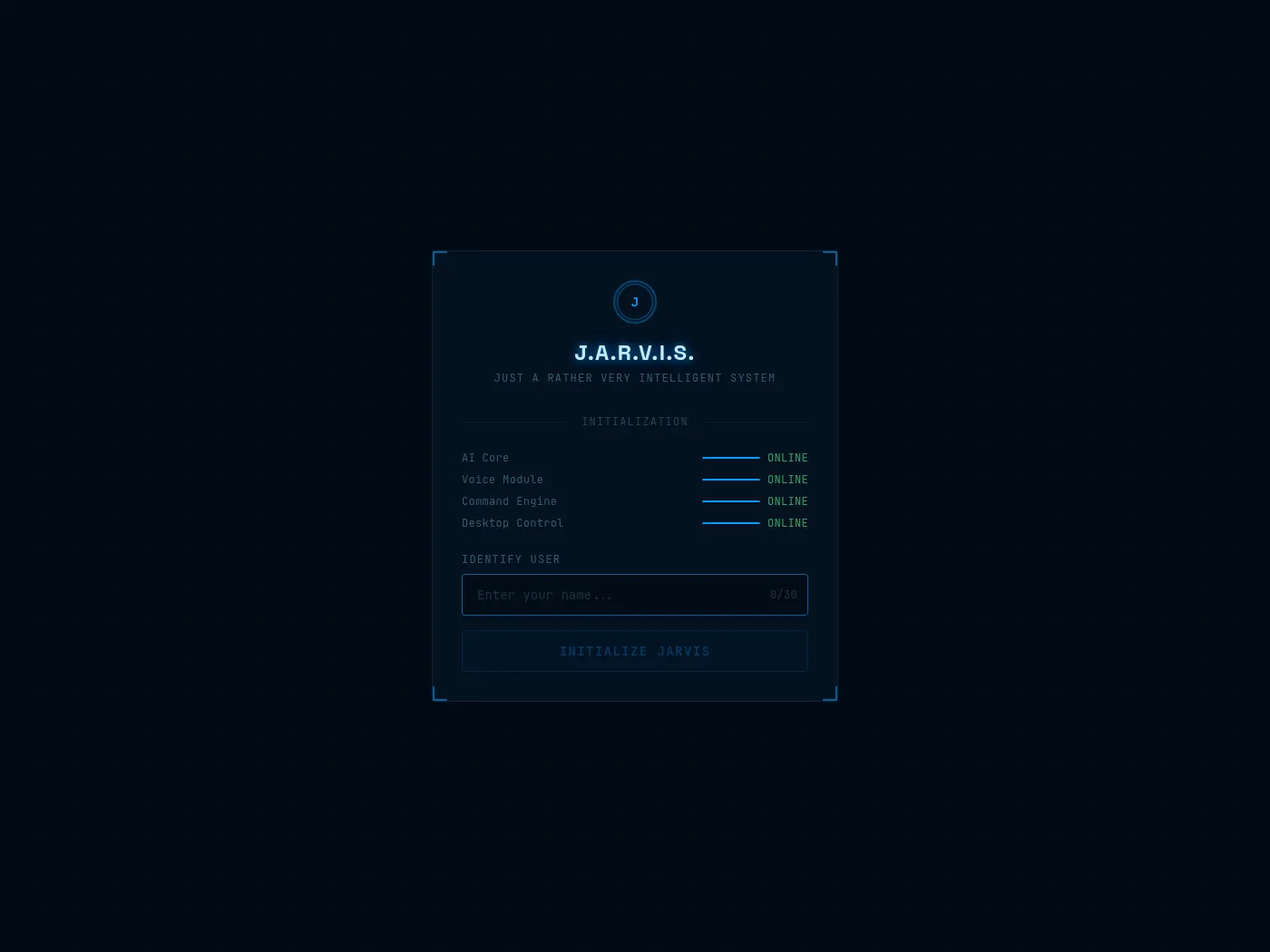 JARVIS AI Desktop Assistant