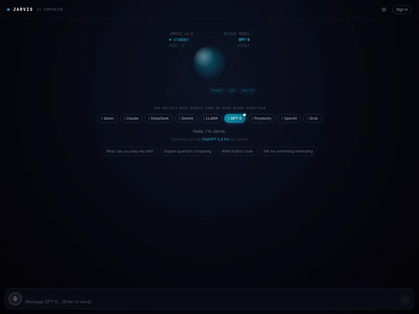 Jarvis AI Companion
