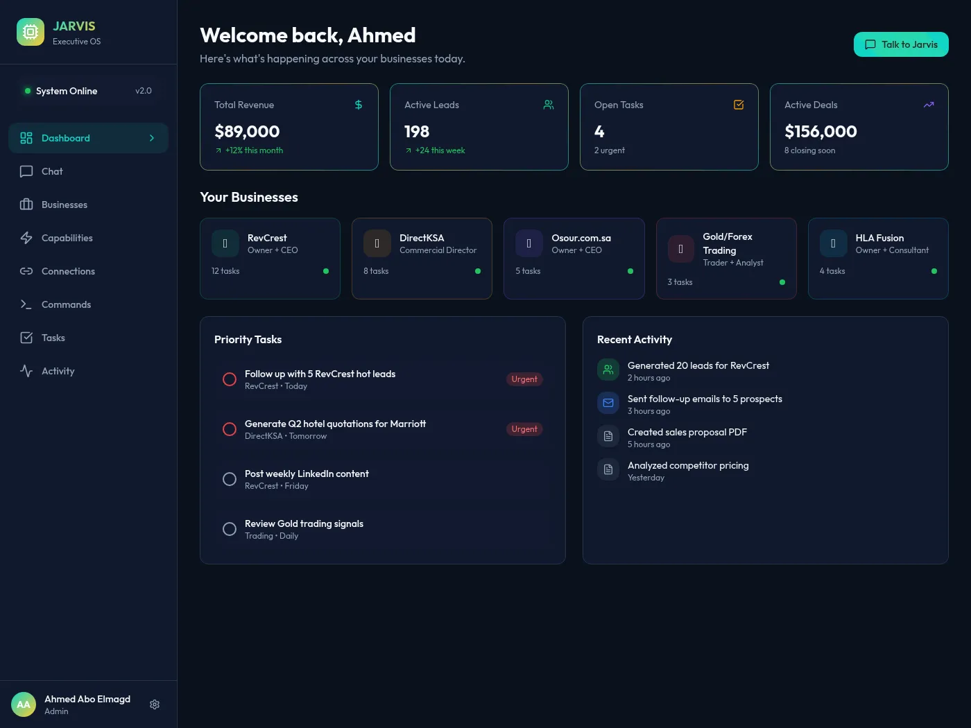 Jarvis AI Executive OS