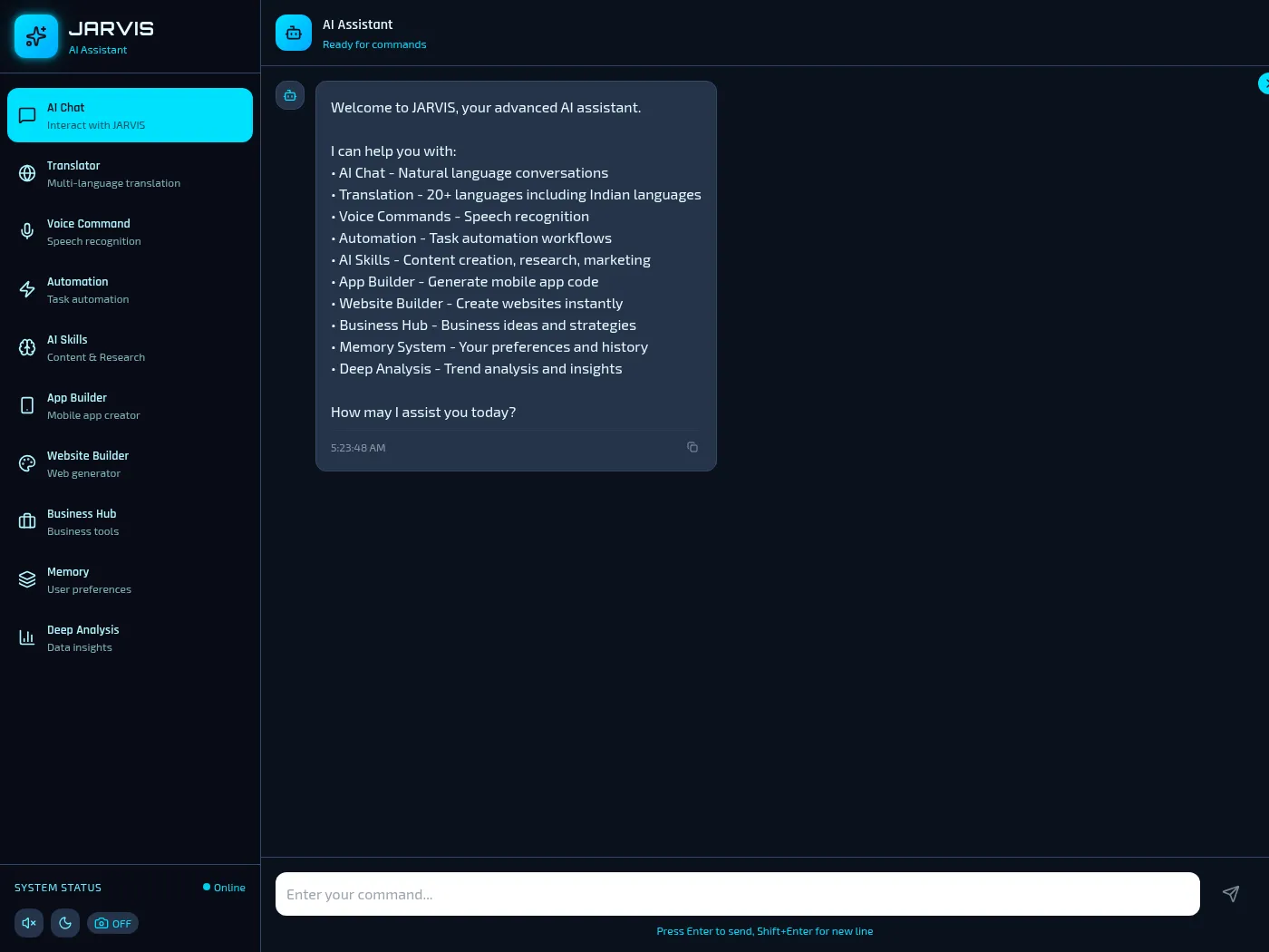 JARVIS AI System