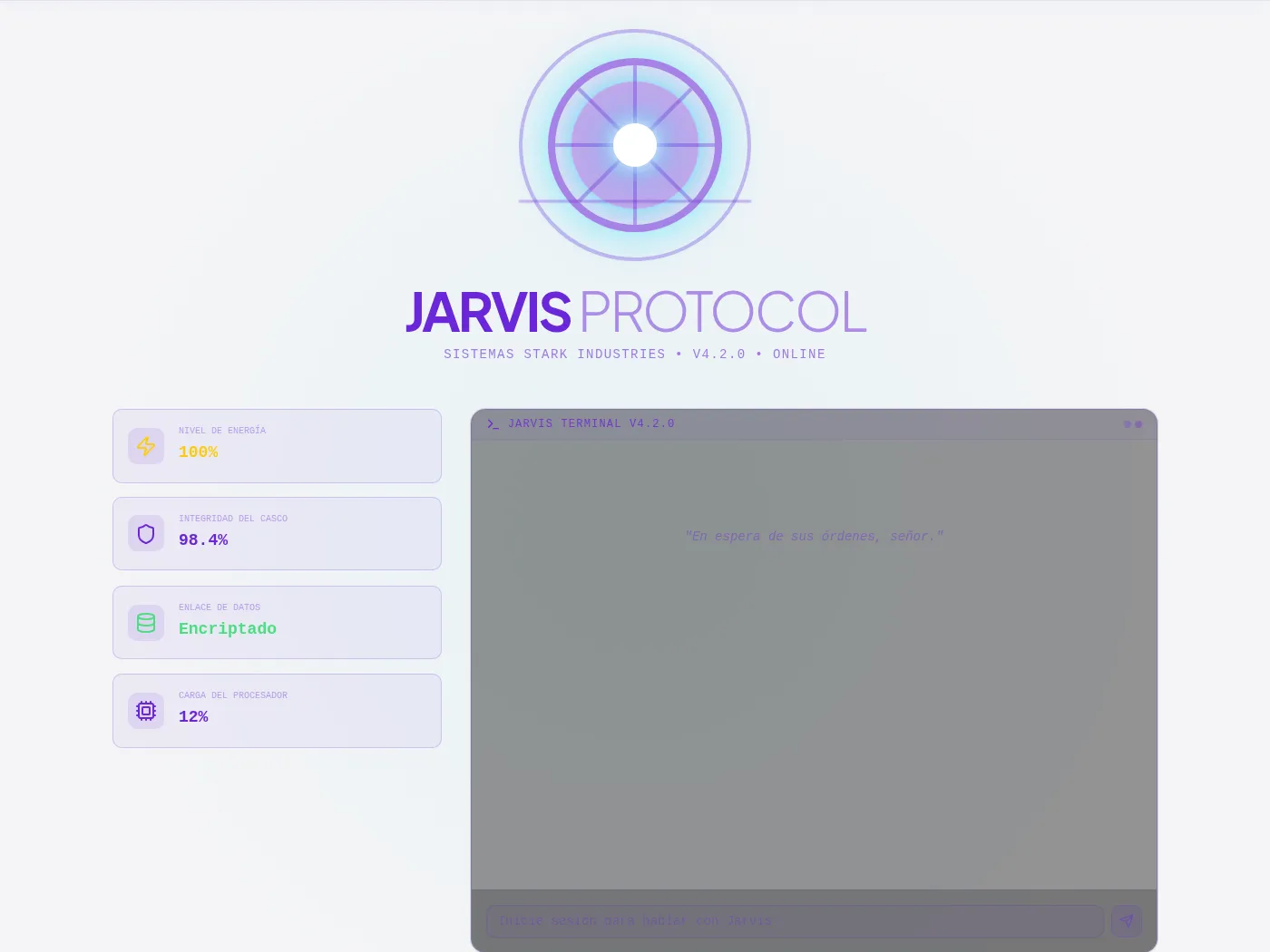 JARVIS Personality Web App