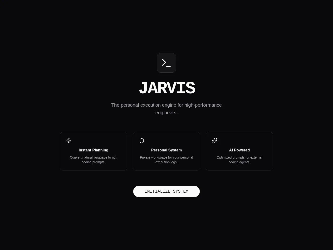 Jarvis Control Panel
