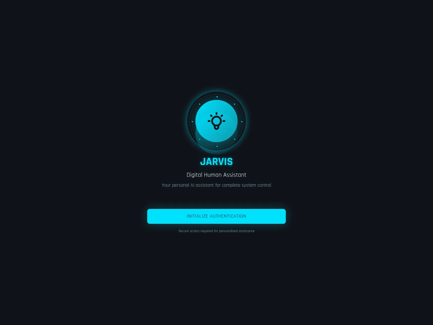 JARVIS Digital Human Assistant — built with AI on Blink