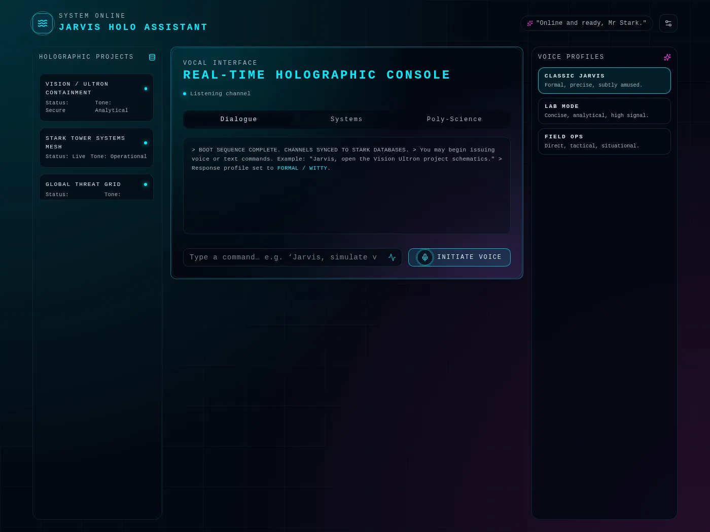 Jarvis Holo Assistant