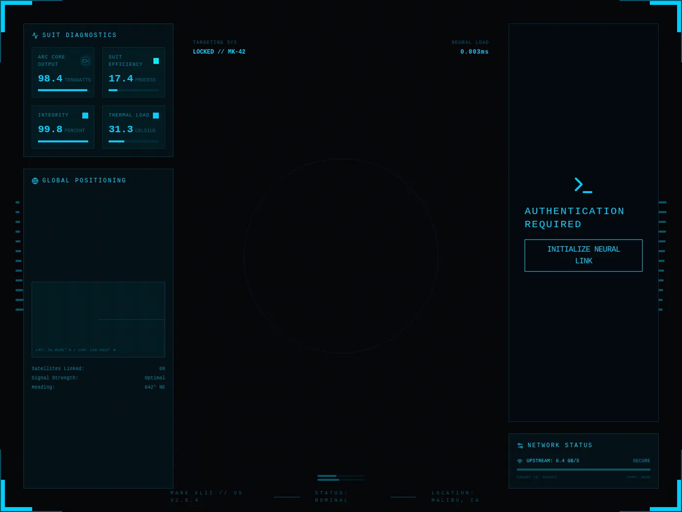 Jarvis HUD Interface