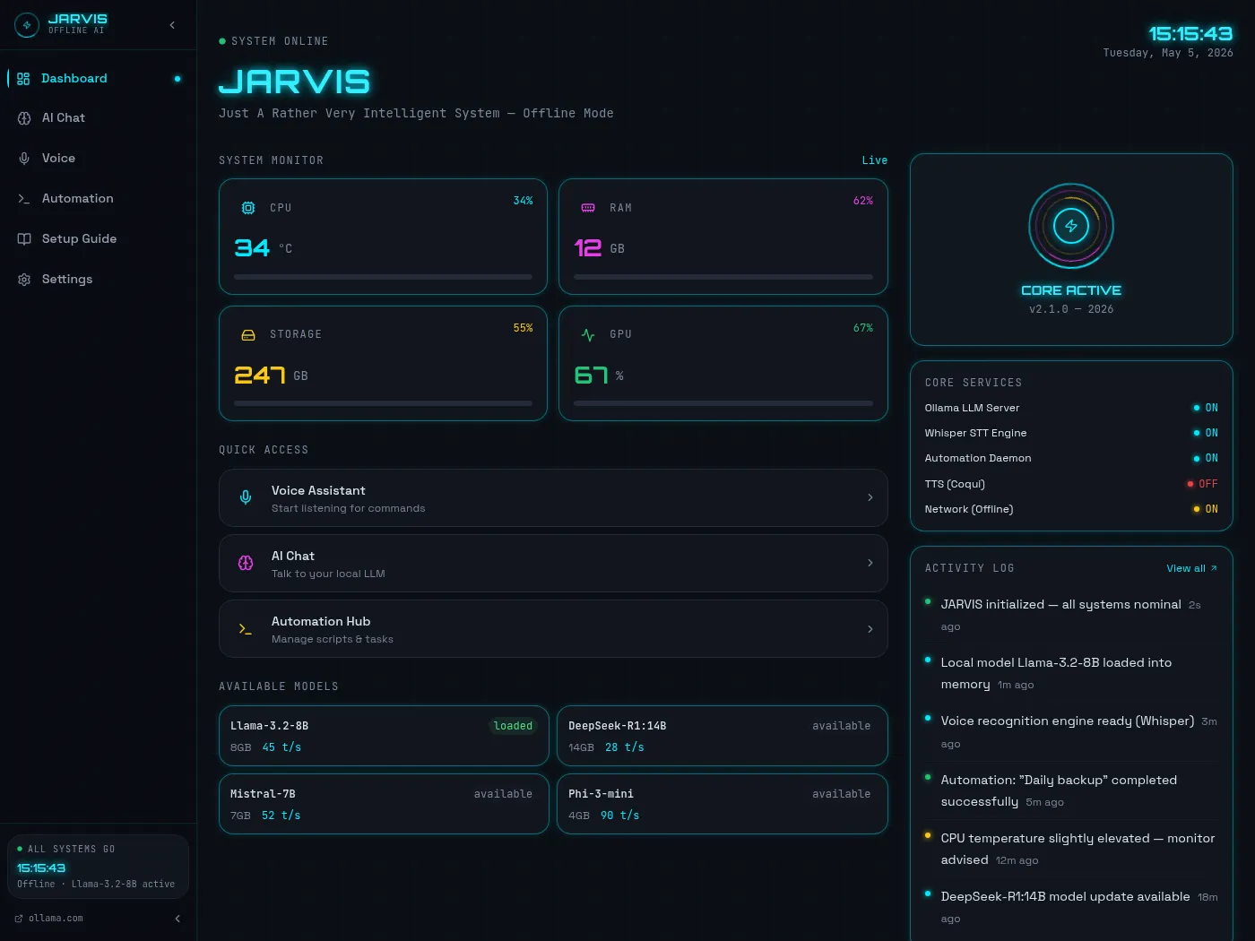 JARVIS PC Assistant