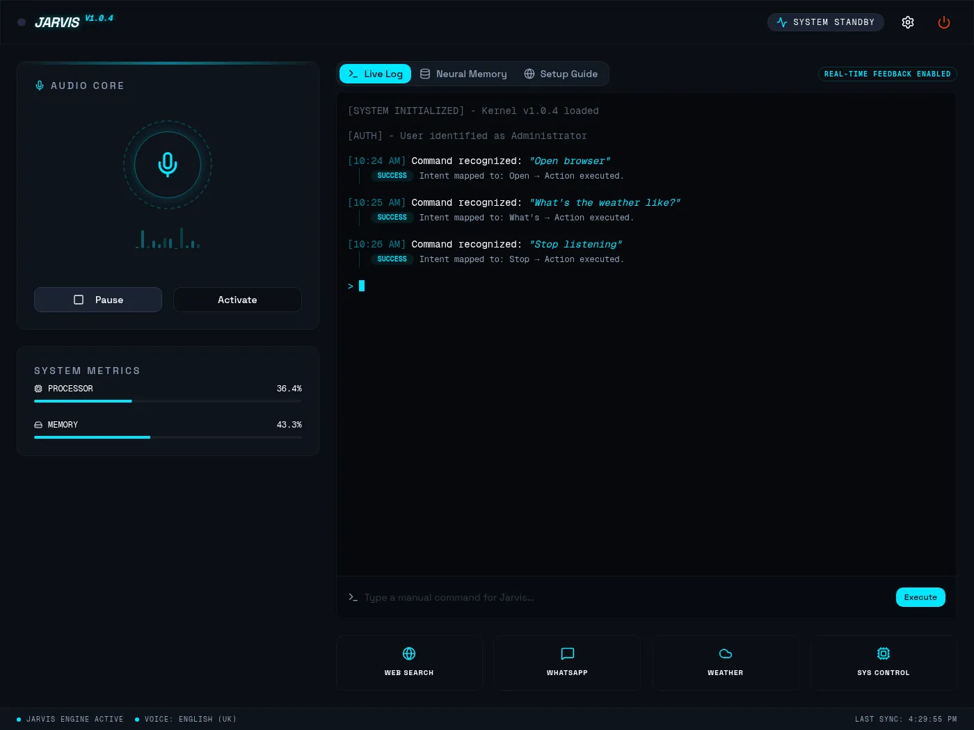 Jarvis Voice Assistant
