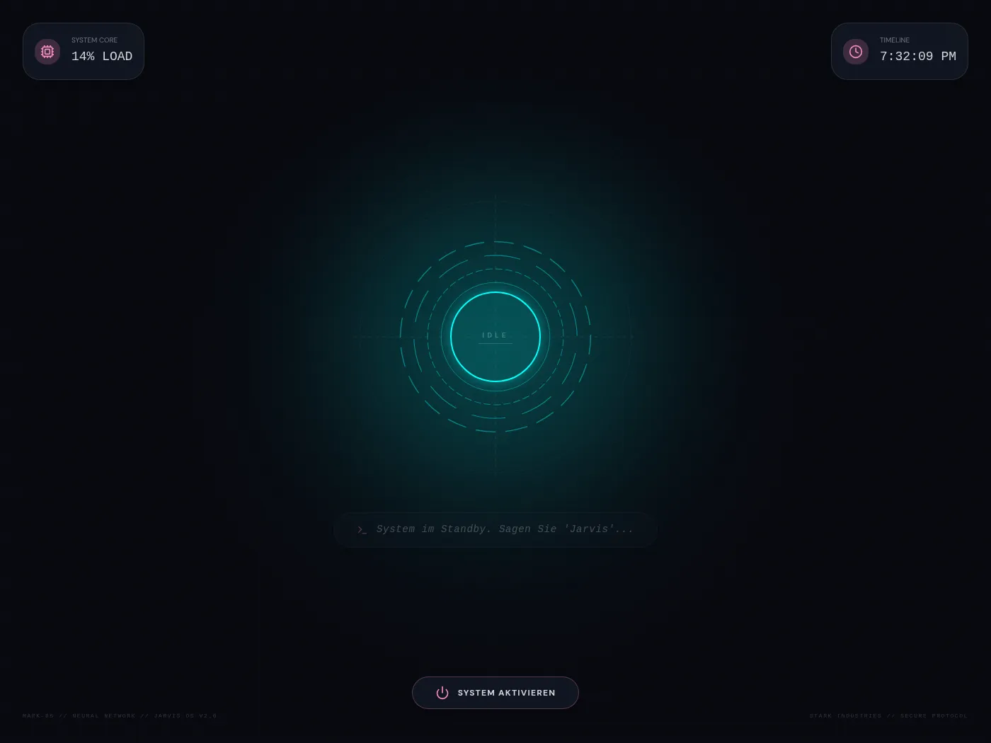 Jarvis Voice AI HUD