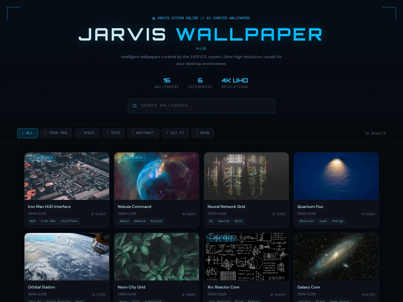 Jarvis Wallpaper Hub