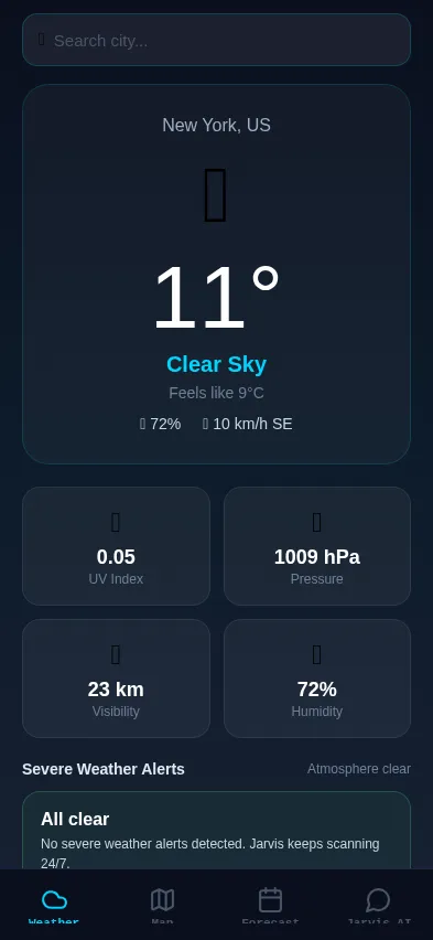 Jarvis Weather Bot