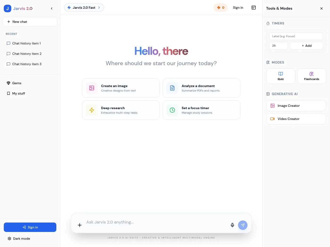 Jarvis 2.0 AI Suite