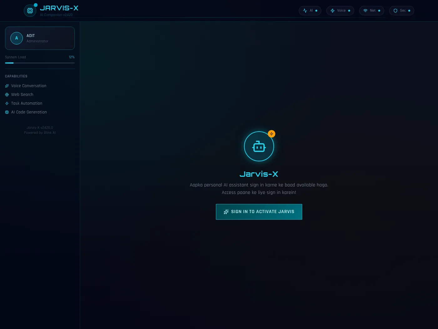 Jarvis-X AI Companion